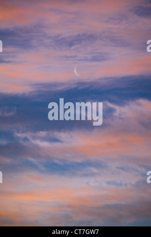 Colorful moonrise over canyon country Stock Photo - Alamy