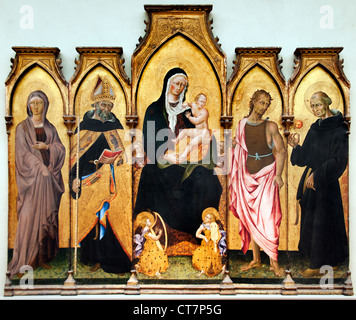 Madonna and Child with Saints 1454 Giovanni di Paolo (Giovanni di Paolo di Grazia) Italian This ...