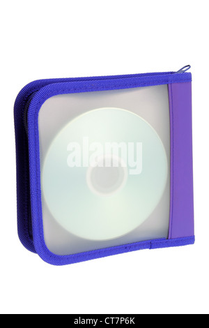 Storage bag for CD and DVD. isolated over white with clipping path ...