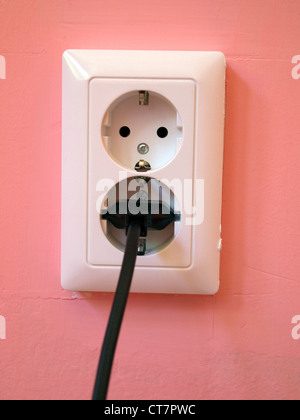 Plug socket, European EU Europe, 2 pin Stock Photo - Alamy