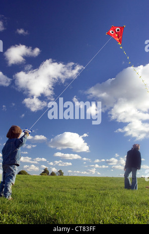 child can fly kites Stock Photo - Alamy