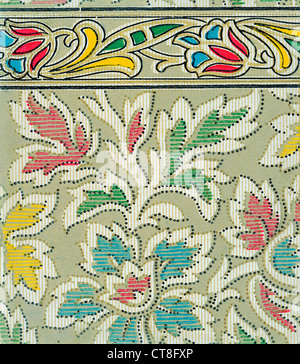 Vintage American Wallpaper Pattern 1930s Stock Photo - Alamy