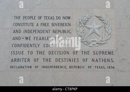 Texas Declaration of Independence Stock Photo - Alamy