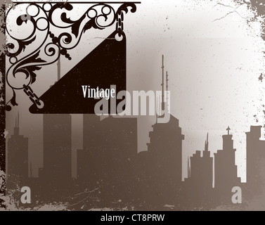 wrought iron sign vector illustration Stock Photo - Alamy