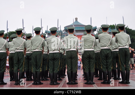 chinese armed police at Chongqing people's Square in chongqing,china ...