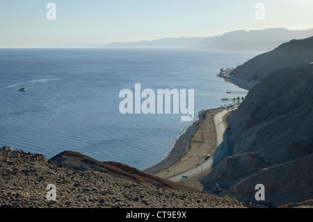 A view of Taba and the Egyptian - Israeli border area as seen from ...