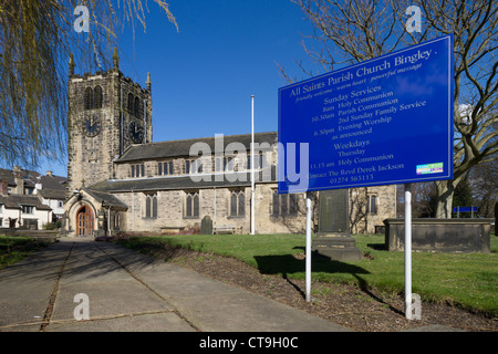 All Saints Church, Bingley, West Yorkshire, England UK Stock Photo ...