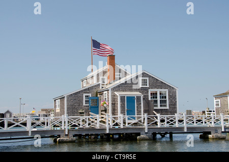 Massachusetts, Nantucket, Straight Wharf. Typical Historic wooden Stock ...