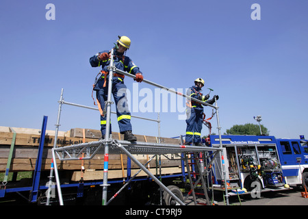 THW, technical support, rescue group Stock Photo - Alamy