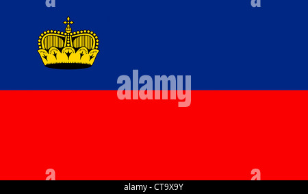 Flag of the Principality of Liechtenstein Stock Photo - Alamy