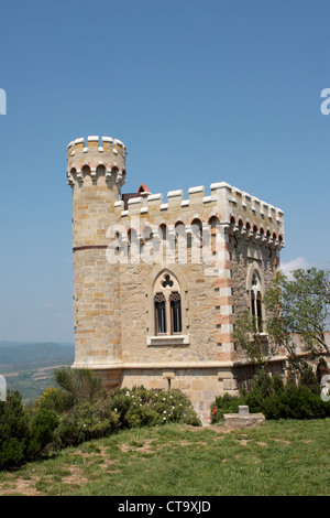 Tour Magdala Magdala tower, at Rennes le Chateau, Aude, Languedoc ...