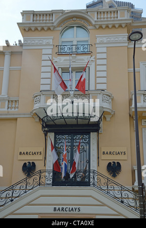 Monaco, Monte Carlo, French Bank Building, Street Scene, City Center ...