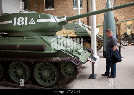 A tank on display at the Imperial War Museum, London Stock Photo - Alamy