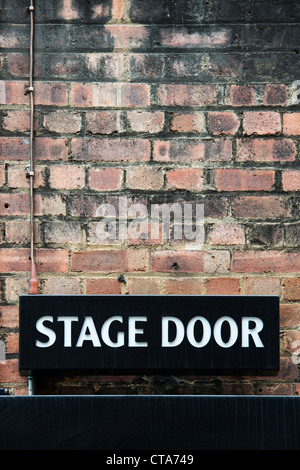 West End theatre Stage Door sign . London, England Stock Photo - Alamy