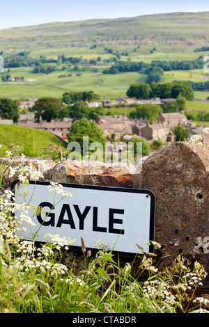 The village of Gayle in Wensleydale, Yorkshire Dales UK Stock Photo - Alamy