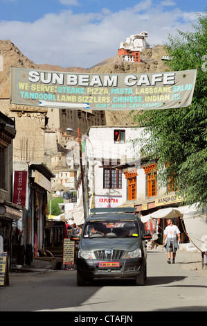 leh street scene ladakh Stock Photo - Alamy