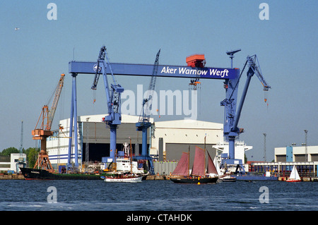 Warnow Werft, Warnow Shipyard, Rostock, Mecklenburg-Western Stock Photo ...