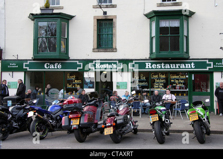 Bikers in Matlock Bath Stock Photo - Alamy