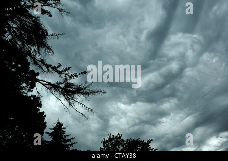 Dark rolling clouds accompany a cold front moving above Stock Photo - Alamy