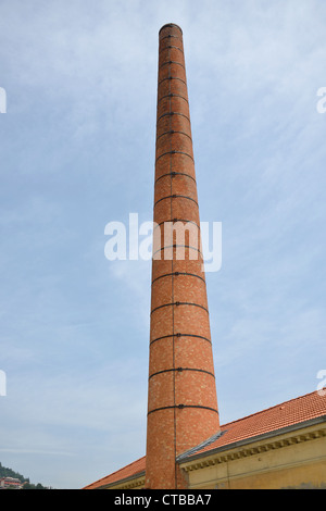 Tall brick chimney stack - France Stock Photo - Alamy