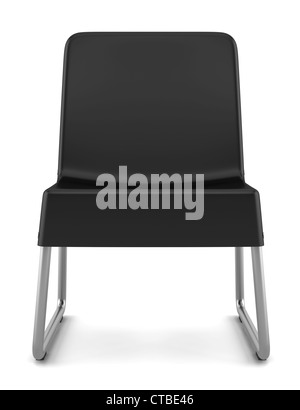 modern black chair isolated on white background Stock Photo - Alamy