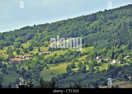 mountain landscape Livradois Forez Auvergne France Stock Photo - Alamy