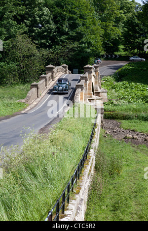 The bridge over the Wansbeck at Wallington, Northumberland Stock Photo ...