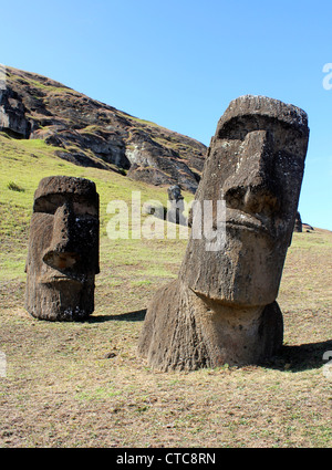 Chile - Easter Island. Rock carvings or petroglyphs Stock Photo - Alamy