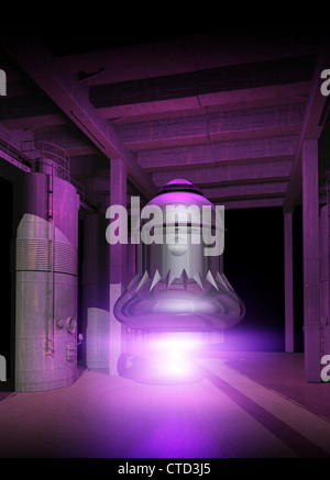 Nazi secret weapon, illustration. This is 'The Bell' (German: Die ...