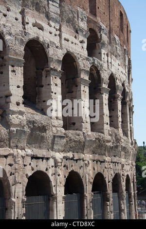 City of Rome, Italy. Picturesque close up view of stone and metal ...
