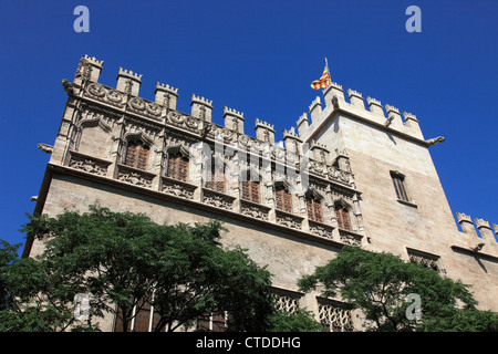 Valencia. La Lonja Stock Photo - Alamy