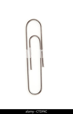 Close up of a grey paperclip on the floor Stock Photo - Alamy