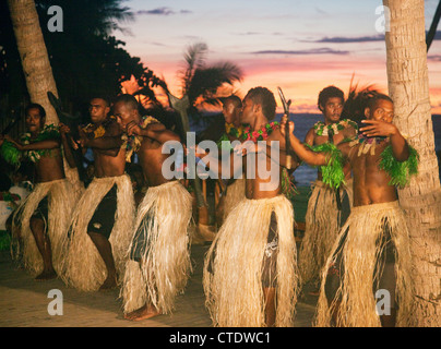 Waya Island, Fiji; traditional Meke performance Stock Photo - Alamy