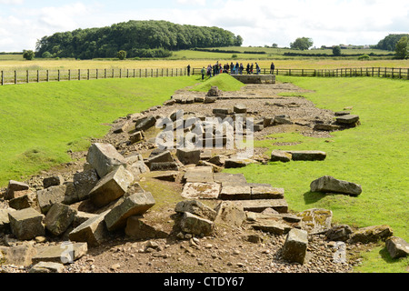 Remains of Piercebridge Roman bridge Stock Photo - Alamy