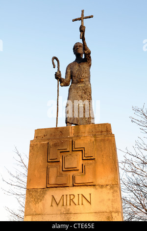 Saint Mirin, bronze sculpture by Norman Galbraith of the Patron Saint ...