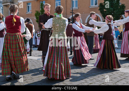 Traditional folk dancing Vilnius Lithuania Stock Photo - Alamy