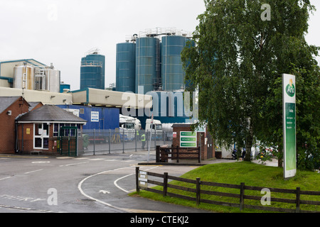 Arla milk processing plant, Ashby de la Zouch, UK. The milk processing ...
