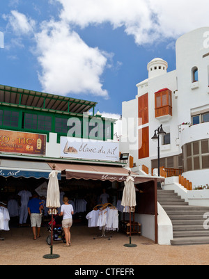 Shops at the water front - Playa Blanca, Lanzarote, Canary Islands ...