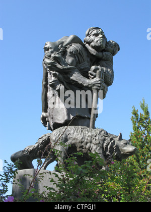 The Outlaw Statue By Einar Jónsson, Akureyri, Iceland Stock Photo - Alamy