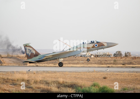 A Israeli F-15I (Raam) multirole fighter/interceptor during landing ...