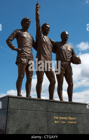 The United Trinity outside Manchester United ground of Best, Law and ...