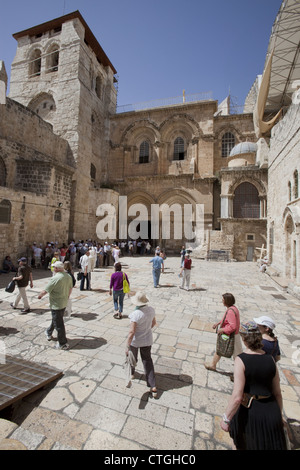 Church of the Holy Sepulchre, Calvary (Golgotha), the place where Jesus ...