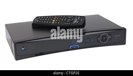 BT Vision Set top Box and Digital Recorder with Viewing Card Slot Stock ...