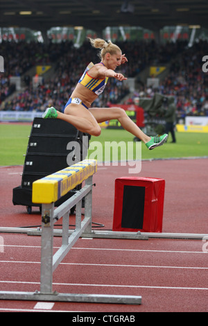 Ancuta BOBOCEL (Romania) wins the womens 3000 metres steeplechase at ...