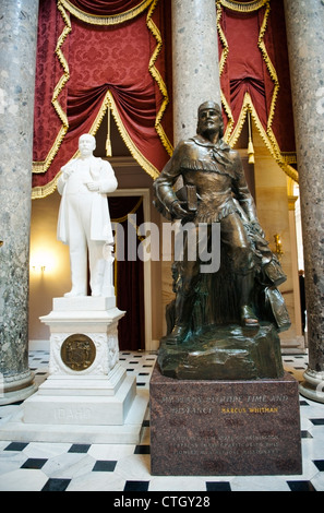 The Hall of Statues inside the US Capitol Building in Washington DC ...
