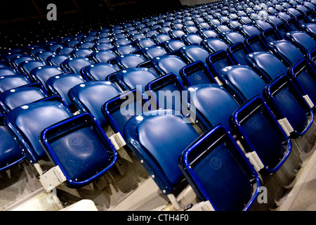 Seats in sport hall Stock Photo - Alamy