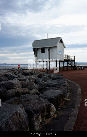 Lifebuoy on sea defense wall Clacton-on-Sea Essex UK Stock Photo - Alamy