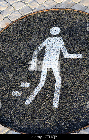 Street Sign to Precaution Stock Photo - Alamy