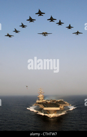 Aircraft from Carrier Air Wing (CVW) 17, embarked aboard the aircraft ...