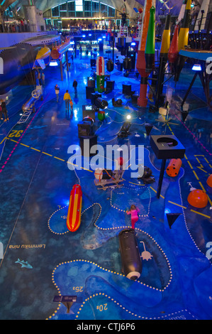Estonian Maritime Museum interior. Seaplane Harbour museum in Tallinn ...